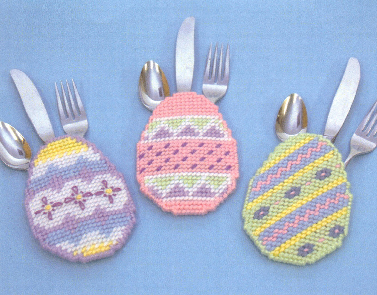 Easter Egg Silverware Pockets Pattern – Mary Maxim