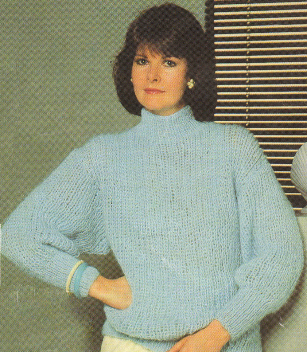 Ribbed Pullover Pattern – Mary Maxim