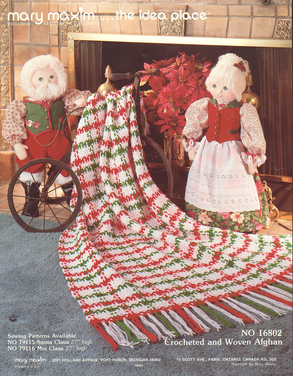 Crocheted & Woven Afghan Pattern – Mary Maxim