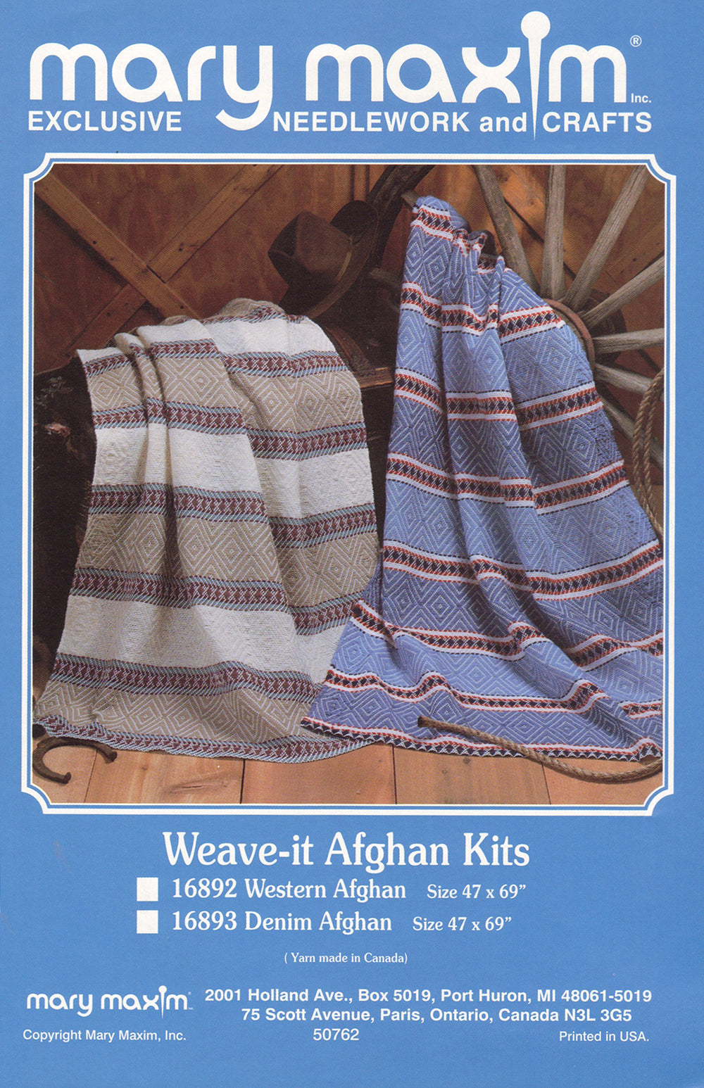 Weave It Afghan Pattern – Mary Maxim