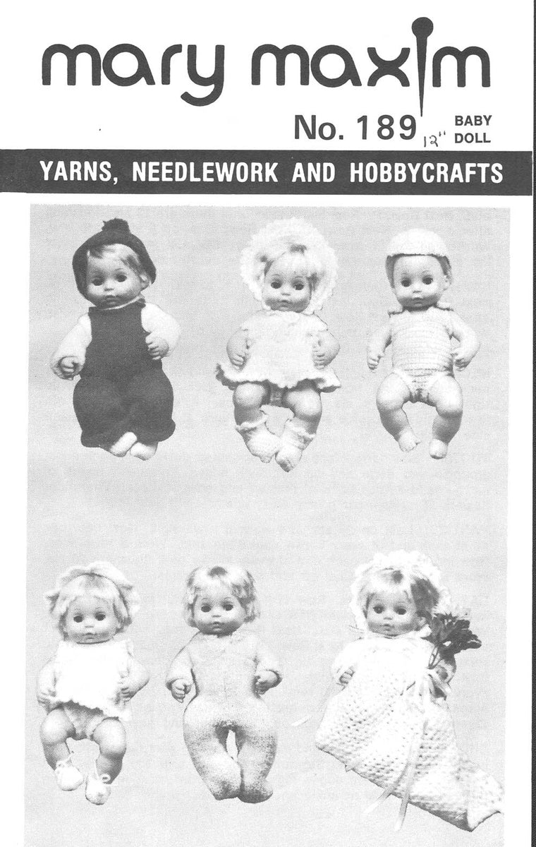 Baby Doll Outfits Pattern – Mary Maxim