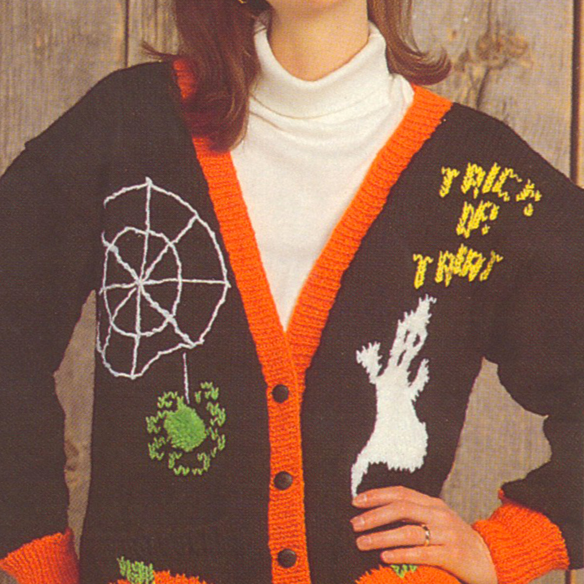 Halloween Cardigan Pattern – Mary Maxim