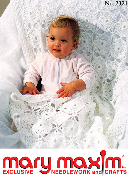 Soft and Lacy Baby Blanket Pattern – Mary Maxim