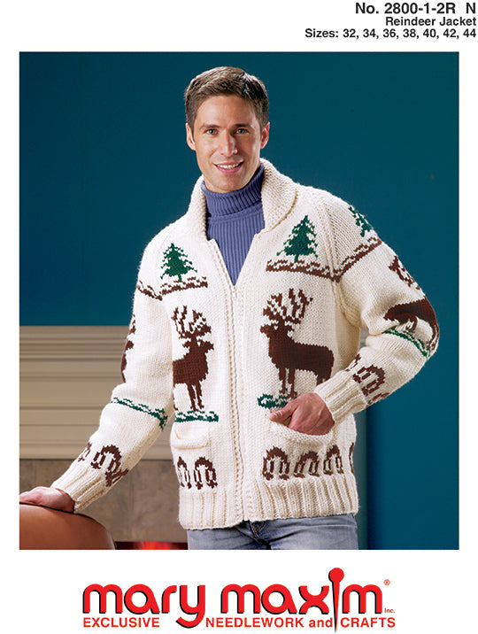 Reindeer Jacket Pattern – Mary Maxim