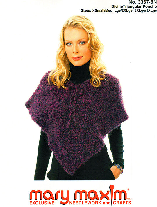 Homespun Poncho Pattern Knitted Poncho Pattern Ladies And Girls