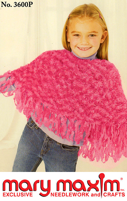 Knit Boa Poncho Pattern – Mary Maxim