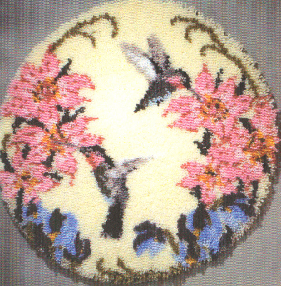 Hummingbird Round Latch Hook Rug Pattern – Mary Maxim