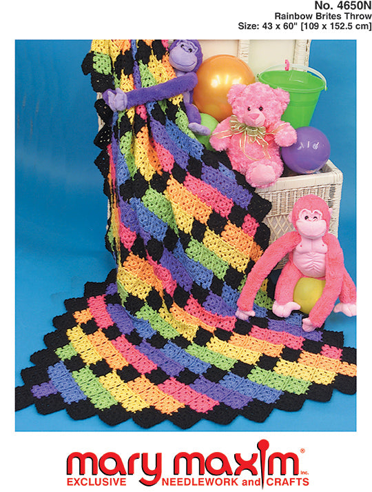 Rainbow Brites Throw Pattern – Mary Maxim