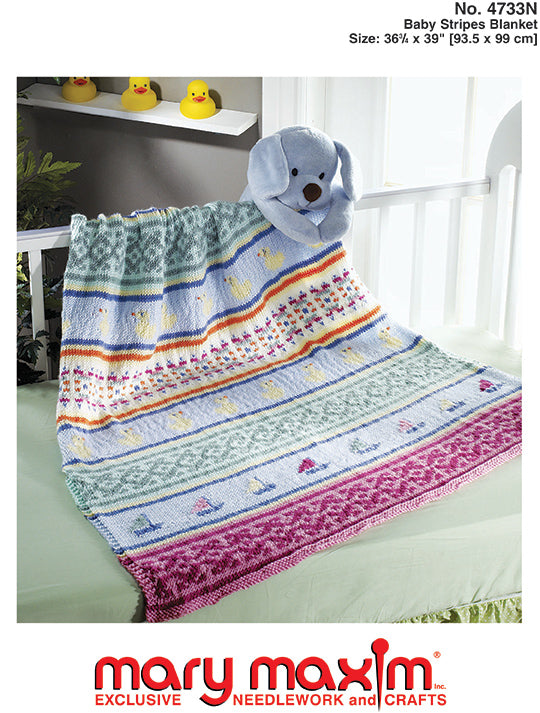 Baby Stripes Blanket Pattern – Mary Maxim
