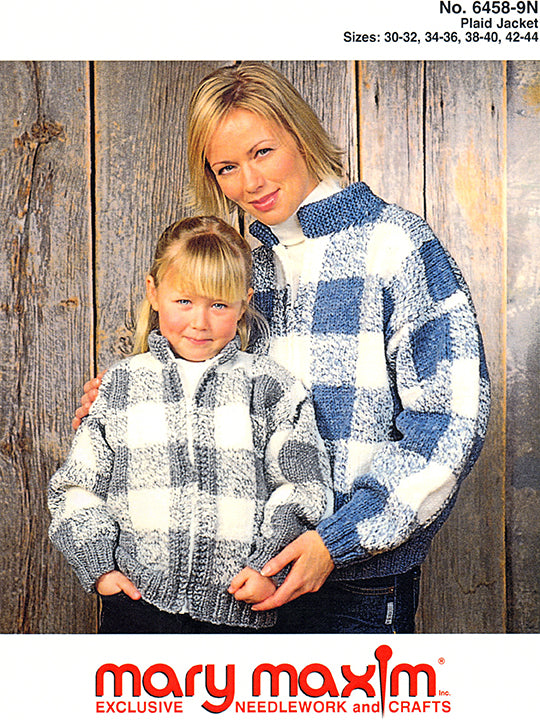 Plaid Jacket Pattern – Mary Maxim