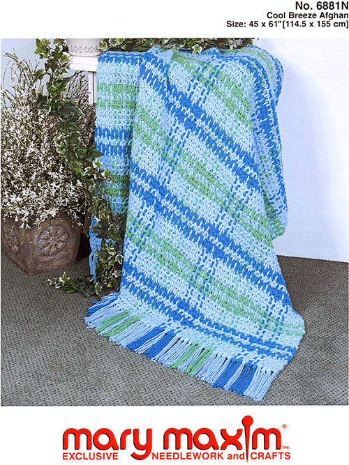Cool Breeze Afghan Pattern – Mary Maxim