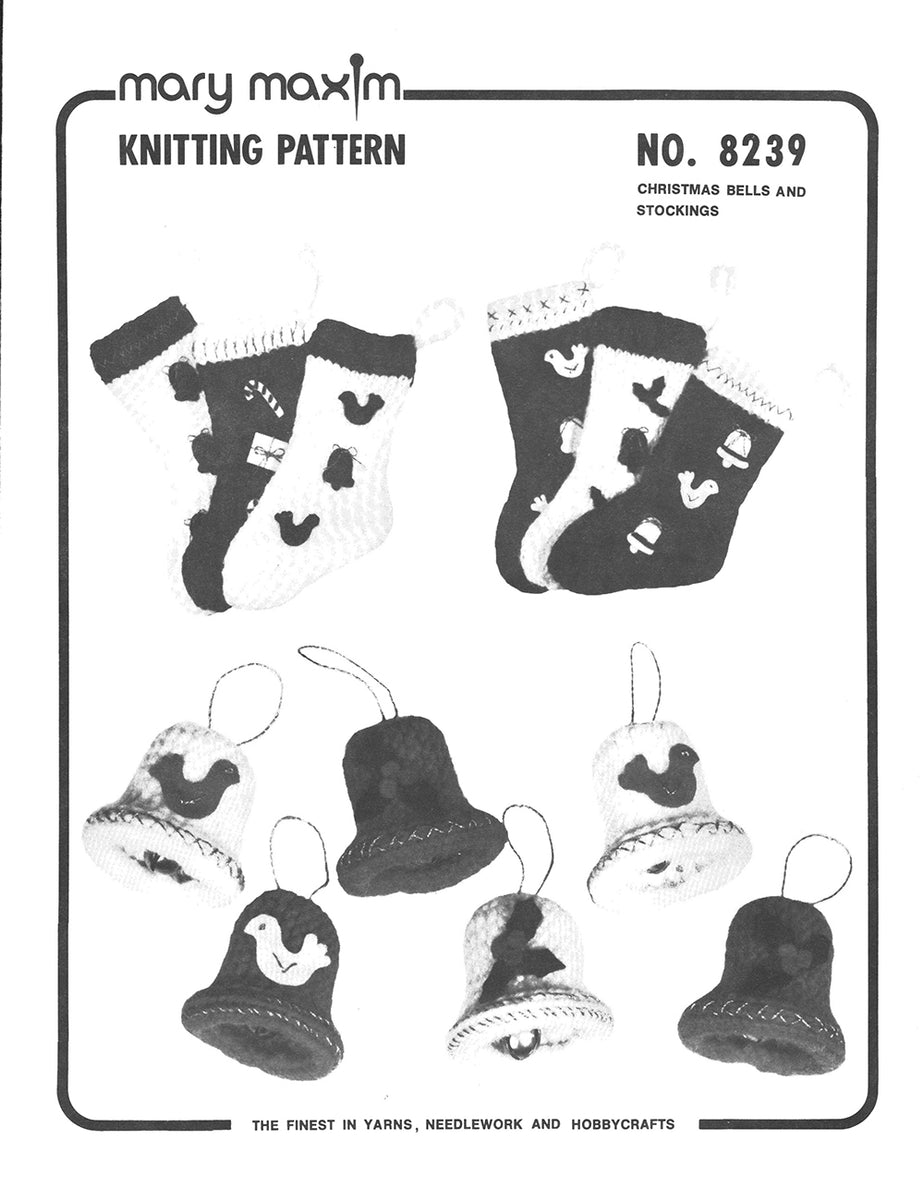 Christmas Bell's & Stockings Pattern – Mary Maxim