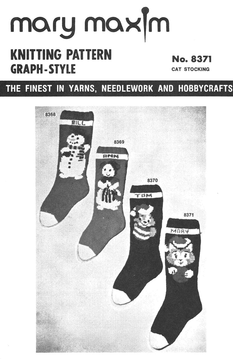 Cat Stocking Pattern – Mary Maxim