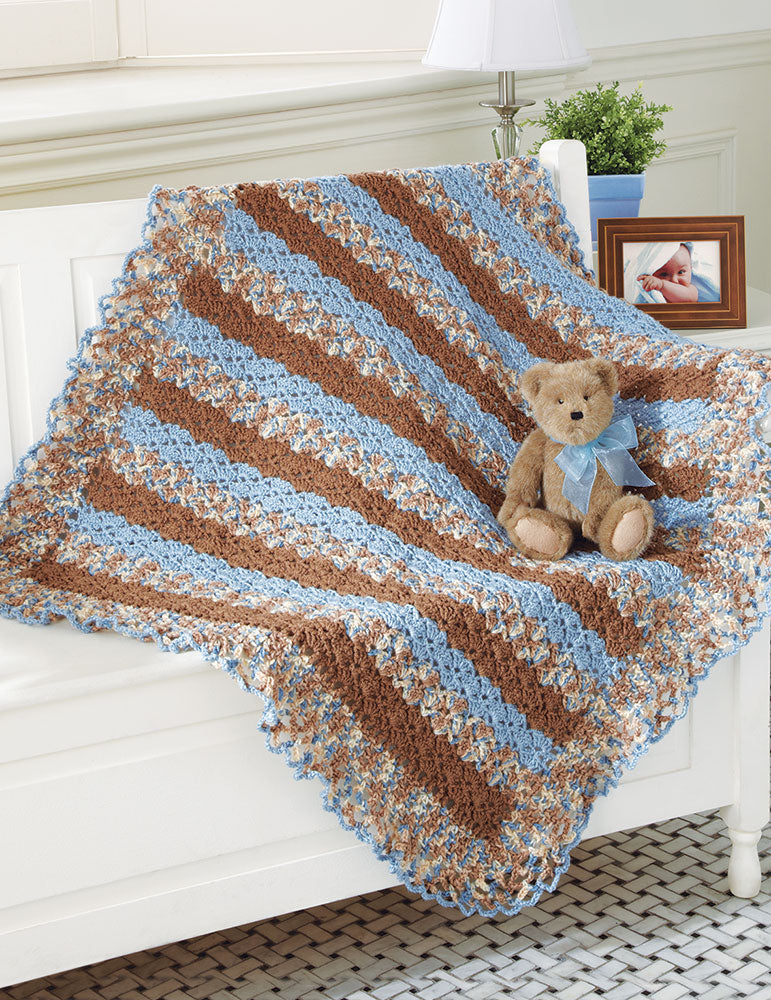 Little Boy Blue Blanket Pattern – Mary Maxim