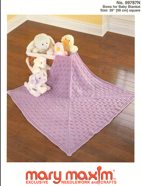 Bows for Baby Blanket Pattern – Mary Maxim