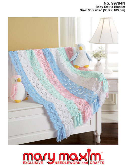 Baby Swirls Blanket Pattern – Mary Maxim