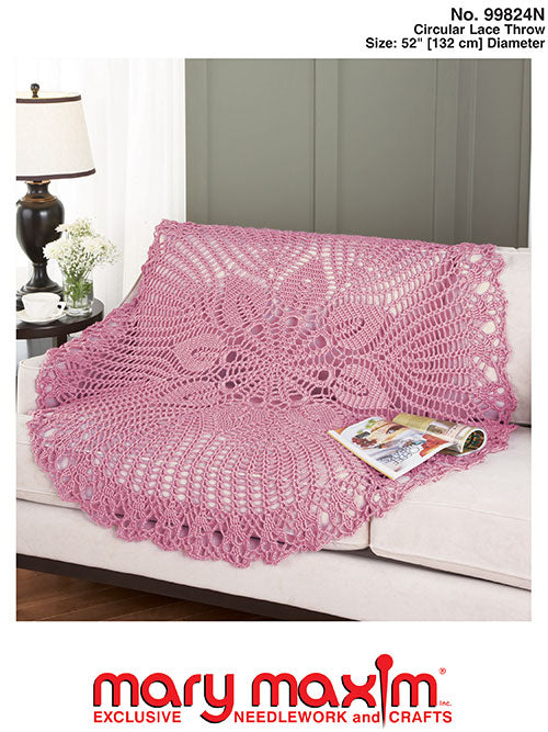 Circular Lace Throw Pattern – Mary Maxim