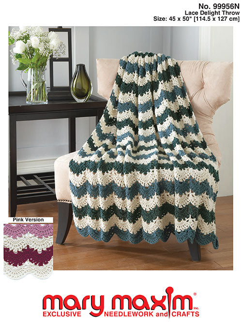 Lace Delight Throw Pattern – Mary Maxim